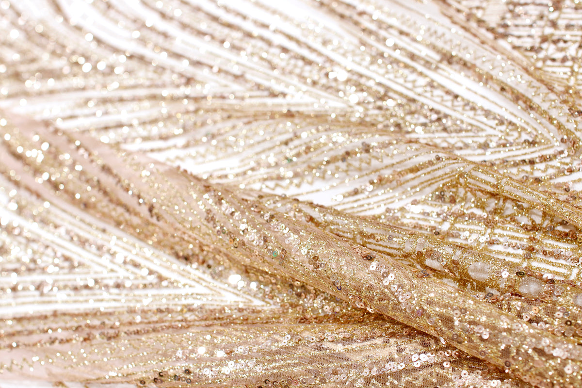 GLITTER FABRIC WHISPY PALM – VADIMFABRICS